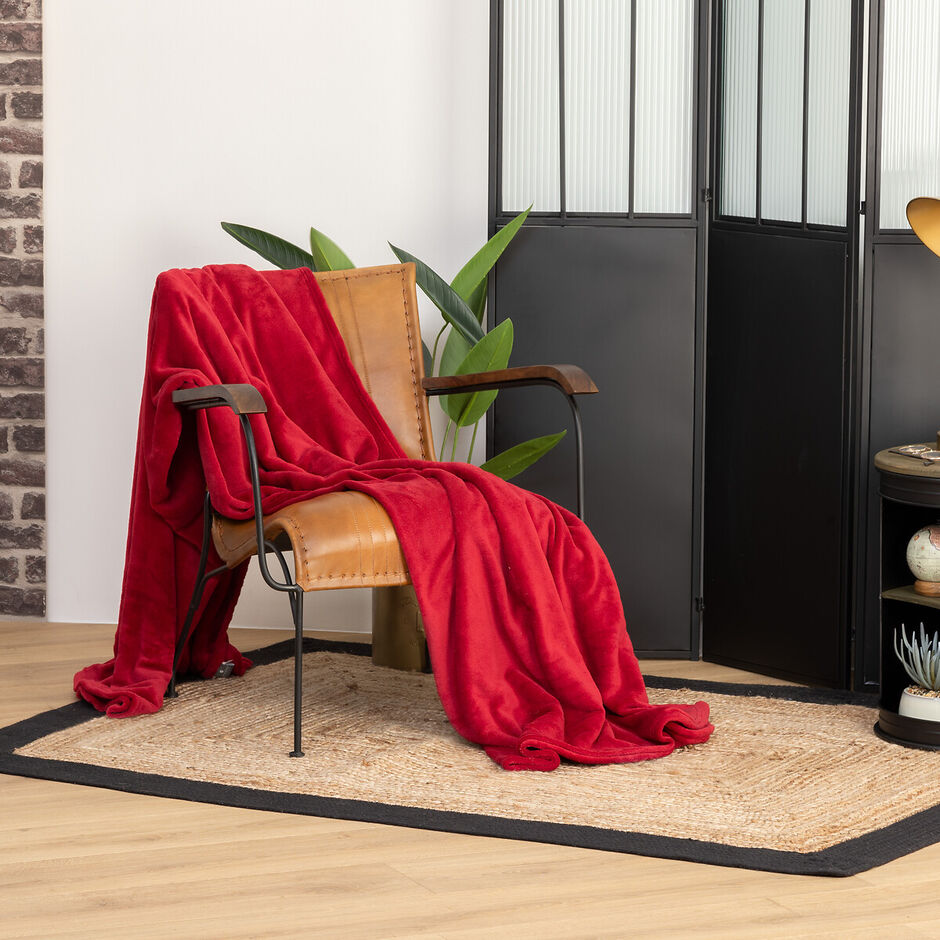 Manta Microfibra Vermelha 180x230cm | atmosphera | hôma