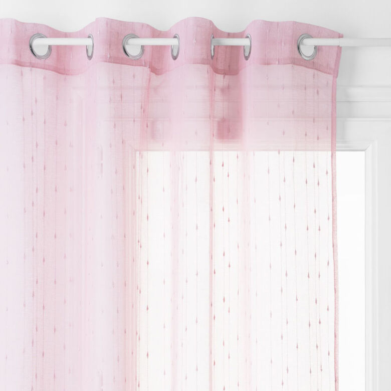Cortina Organza Rosa 140x240cm | atmosphera | hôma