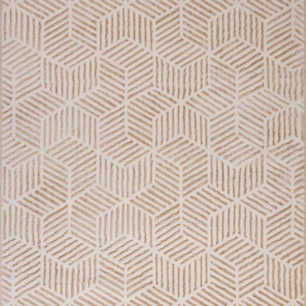 Tapete ZAHA geométrico bege 133x190cm | | hôma