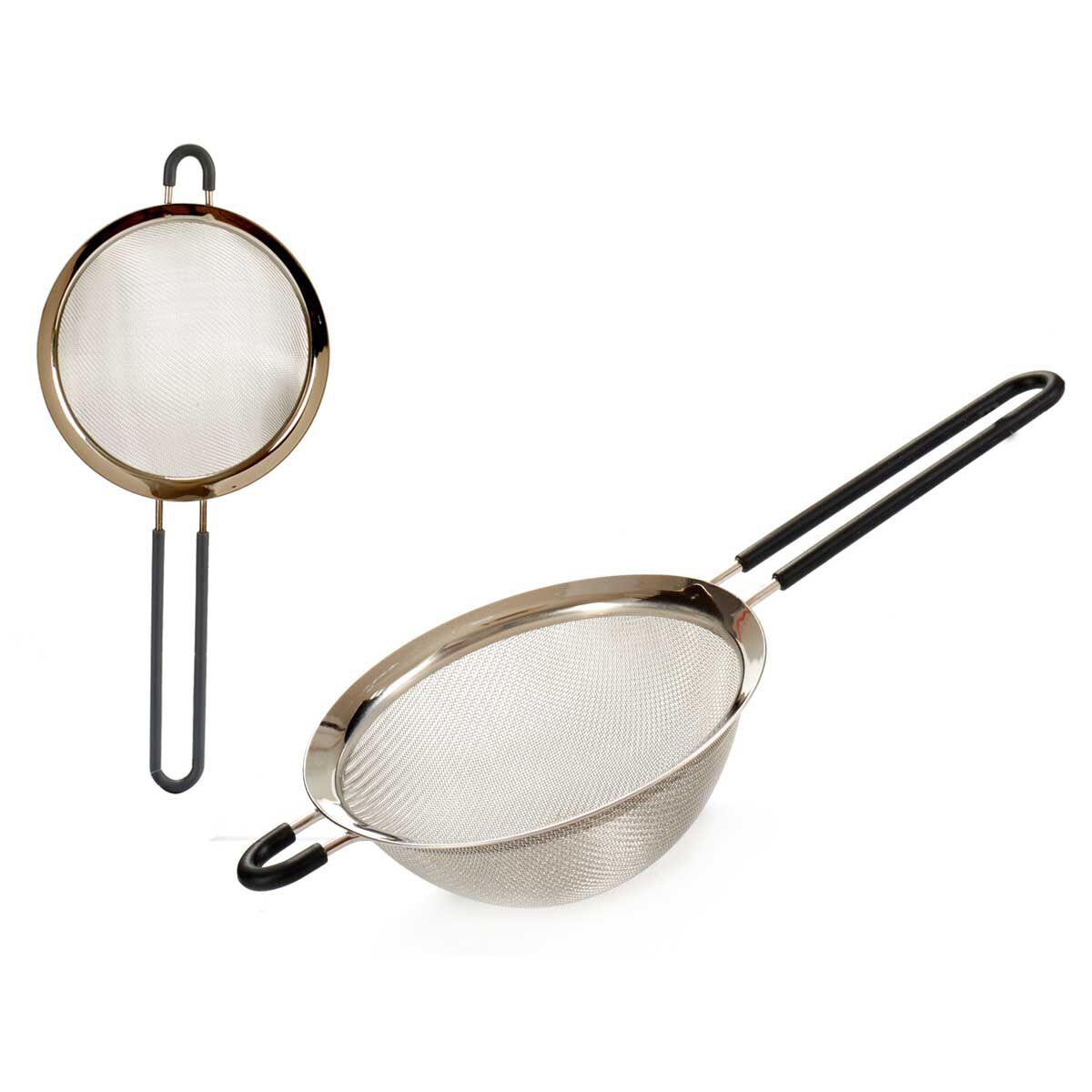 Coador Preto Em Inox Com Cabo De Silicone 16cm | | hôma