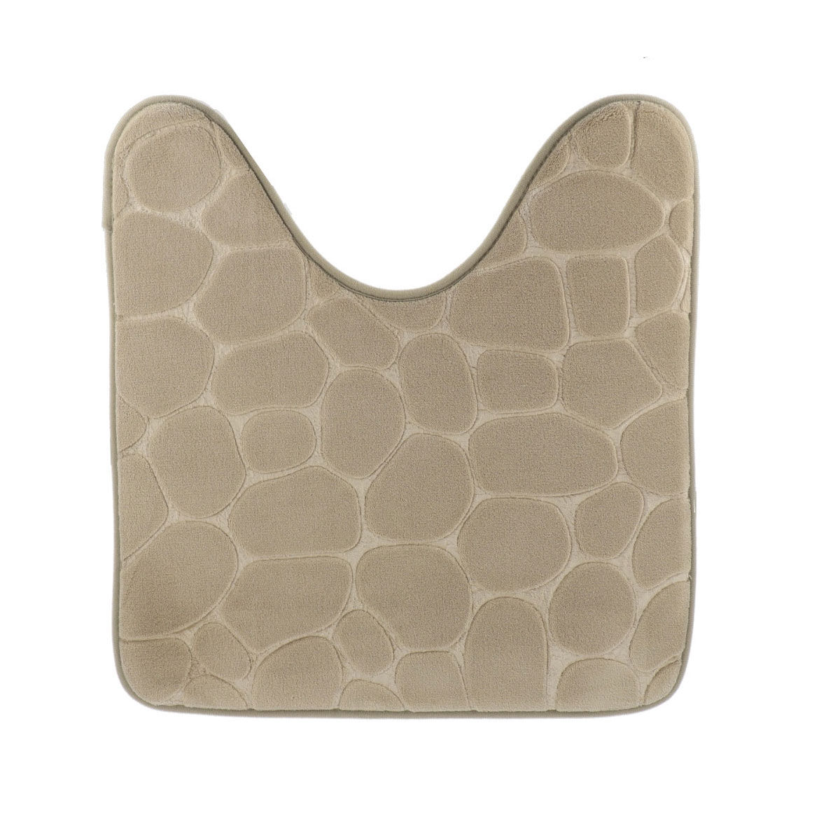 Tapete wc taupe com contorno | | hôma