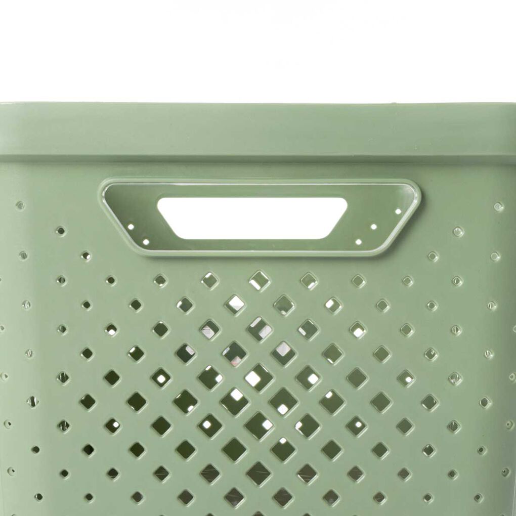 Cesto de arrumação PIXEL verde 16l | | hôma