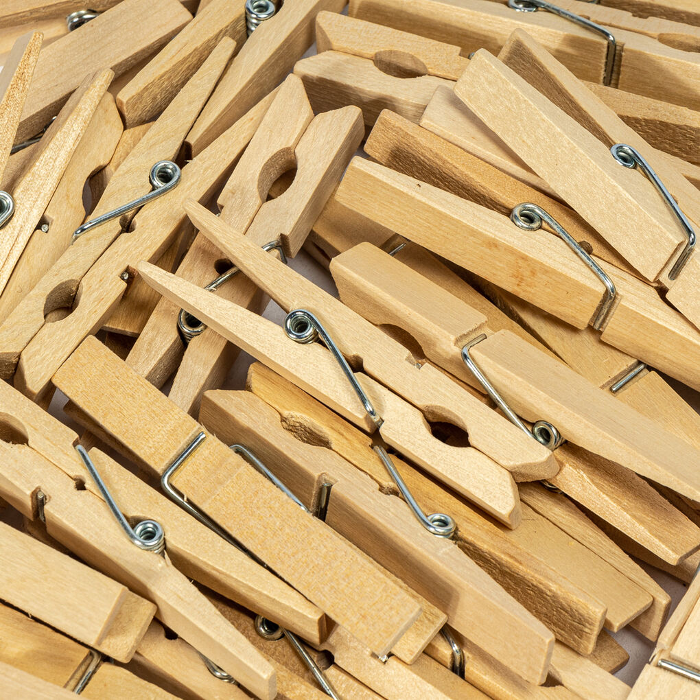 Conjunto De 36 Molas Para Roupa Em Madeira De Bétula | | hôma