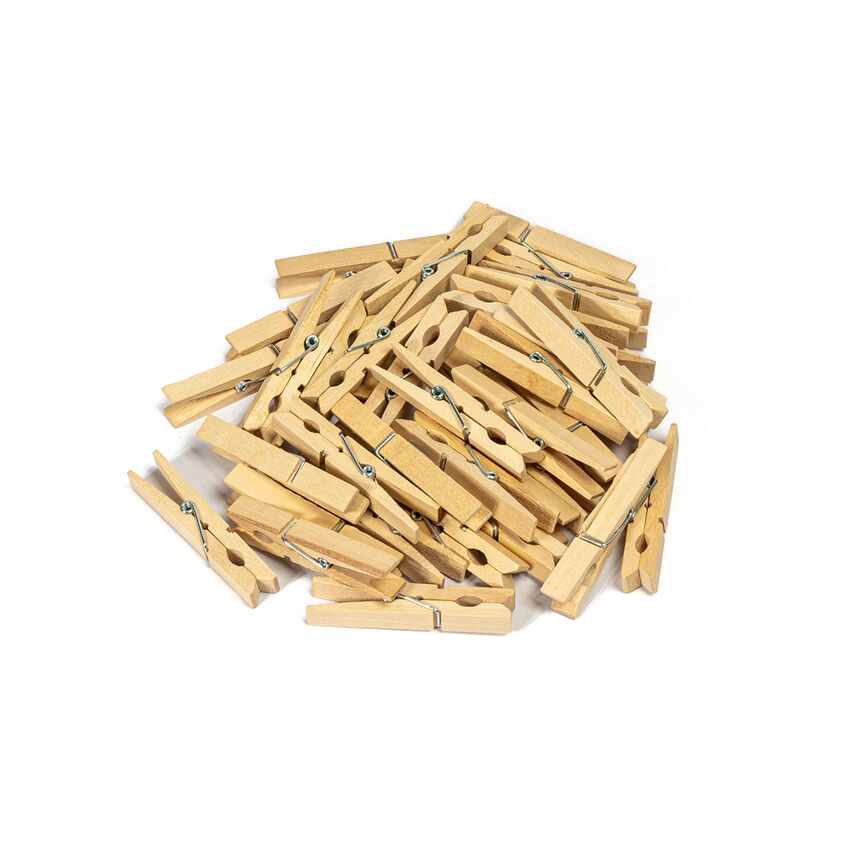 Conjunto De 36 Molas Para Roupa Em Madeira De Bétula | | hôma