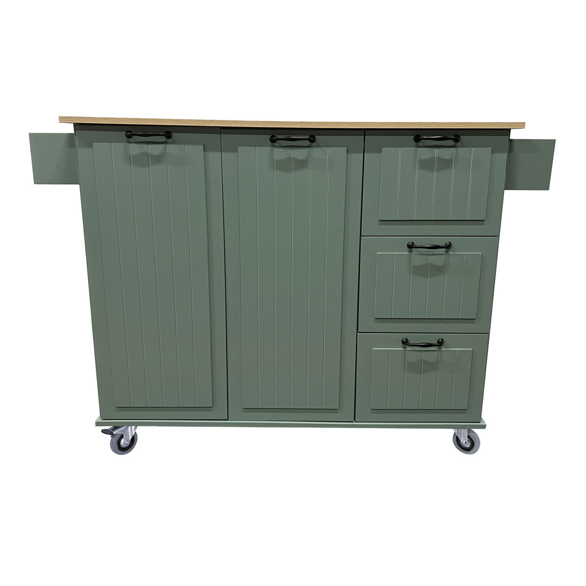 Ilha de cozinha DOMUS verde extensível | | hôma