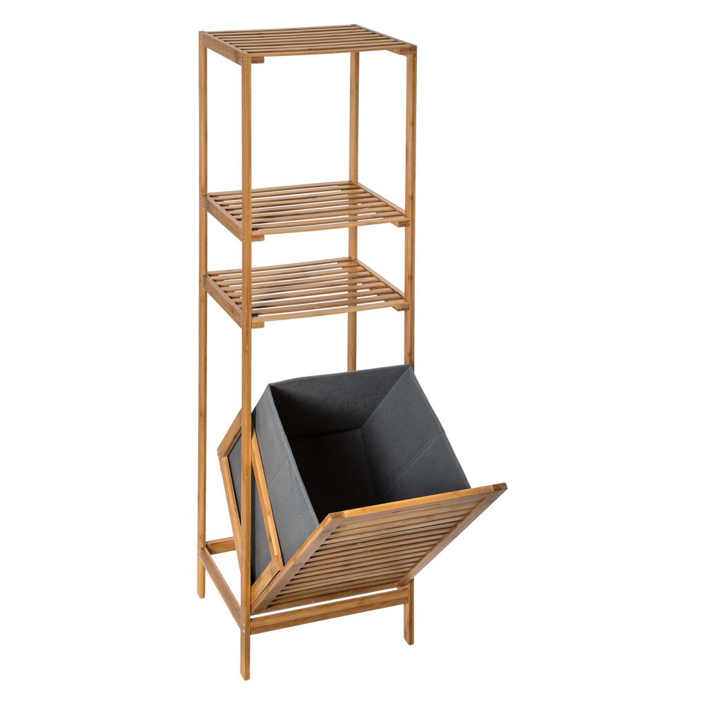 Estante Wc Bambu Com Cesto Para Roupa | 5five | hôma