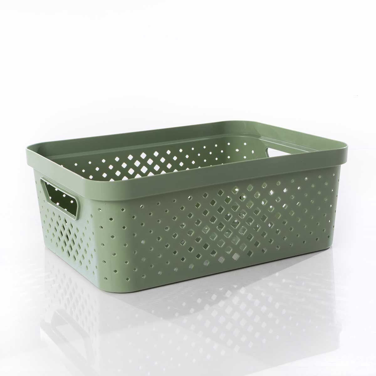 Cesto de arrumação PIXEL verde 11l | | hôma
