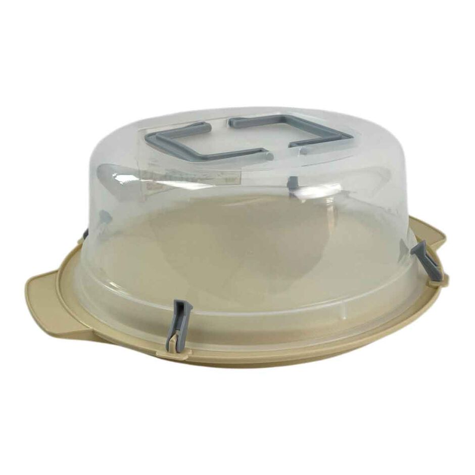 Boleira bege com tampa para transporte 36cm | | hôma