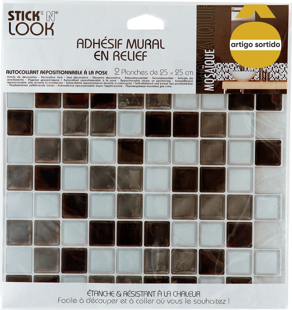 Sticker WC Efeito Mosaico 25x25cm | atmosphera | hôma