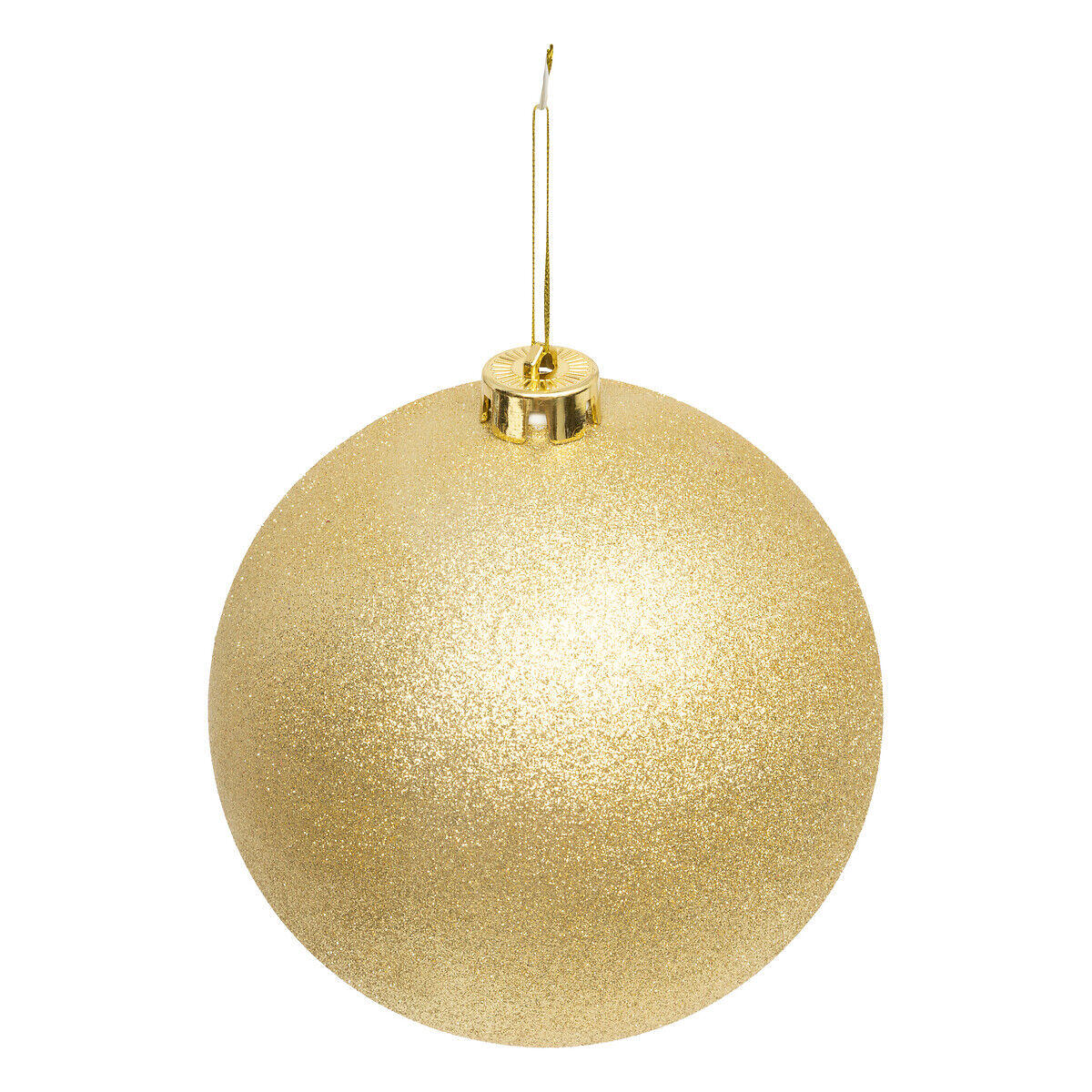 Bola de natal maxi dourada com brilhantes 15cm | | hôma