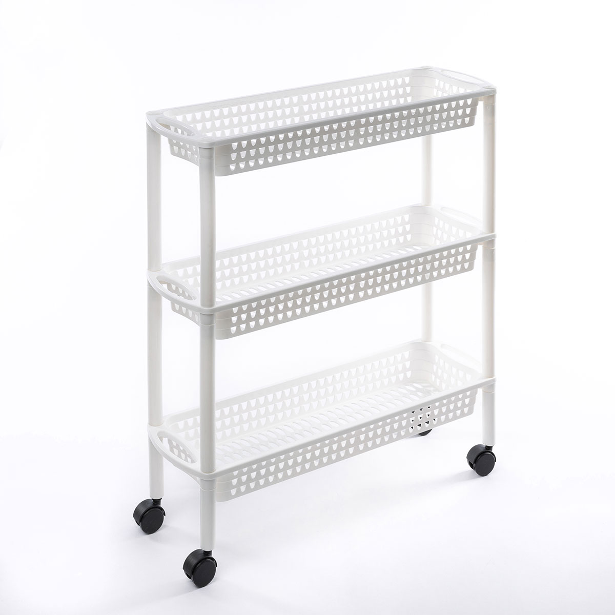 Carrinho De Cozinha Althea Branco Com 3 Cestos | | hôma