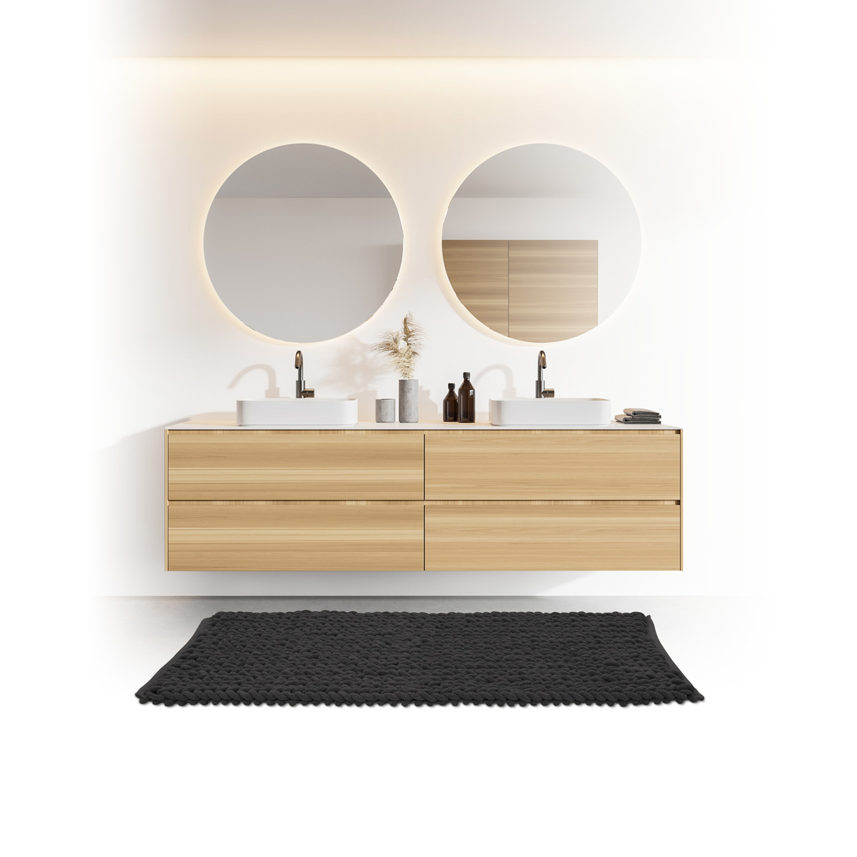 Tapete WC Espesso Preto 50x120cm | 5five | hôma