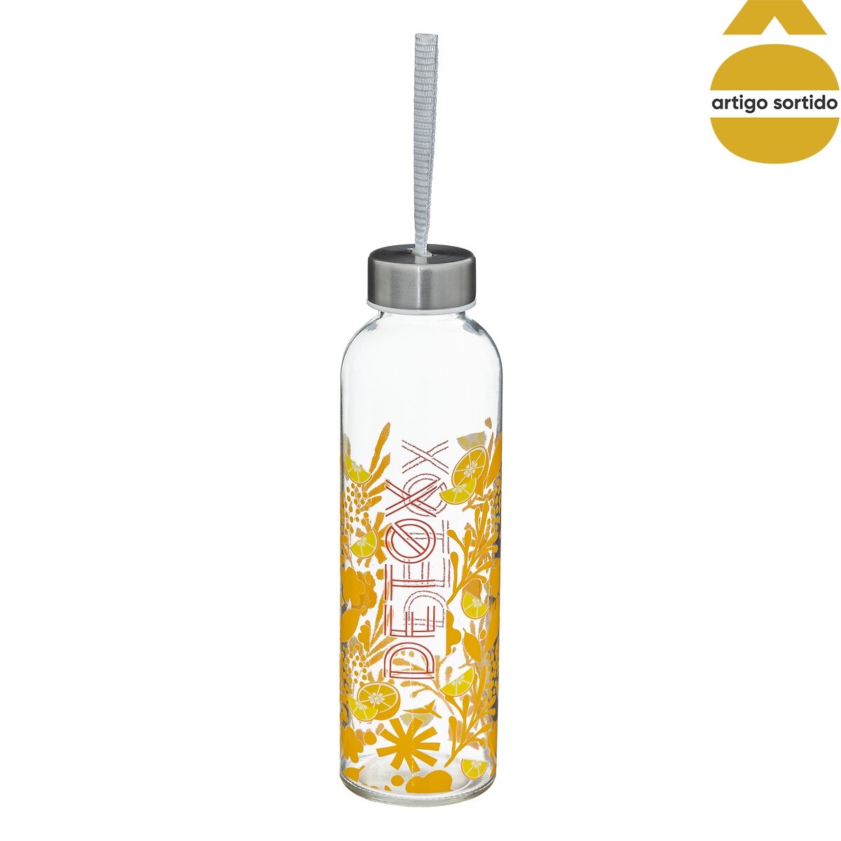 Garrafa de vidro de água detox 50cl | 5five | hôma Garrafa de vidro de água detox 50cl | 5five | hôma