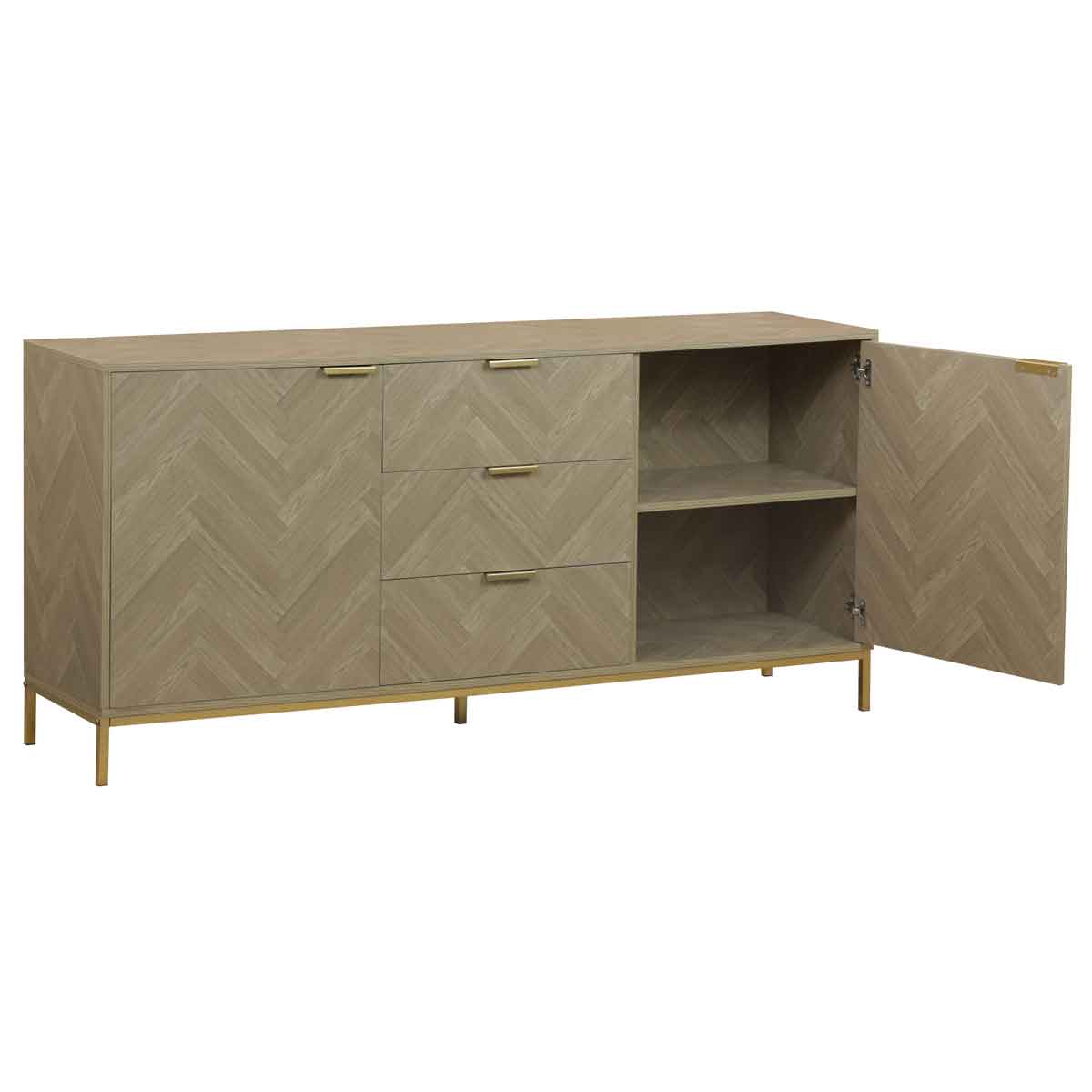 Aparador CHEVRON bege em mdf | | hôma