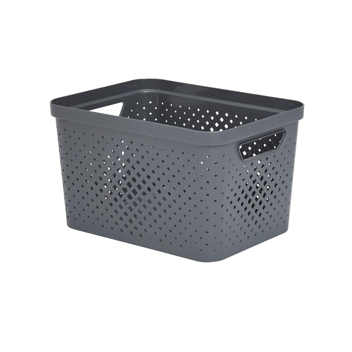 Cesto De Arrumação Pixel Cinza 16l | | hôma