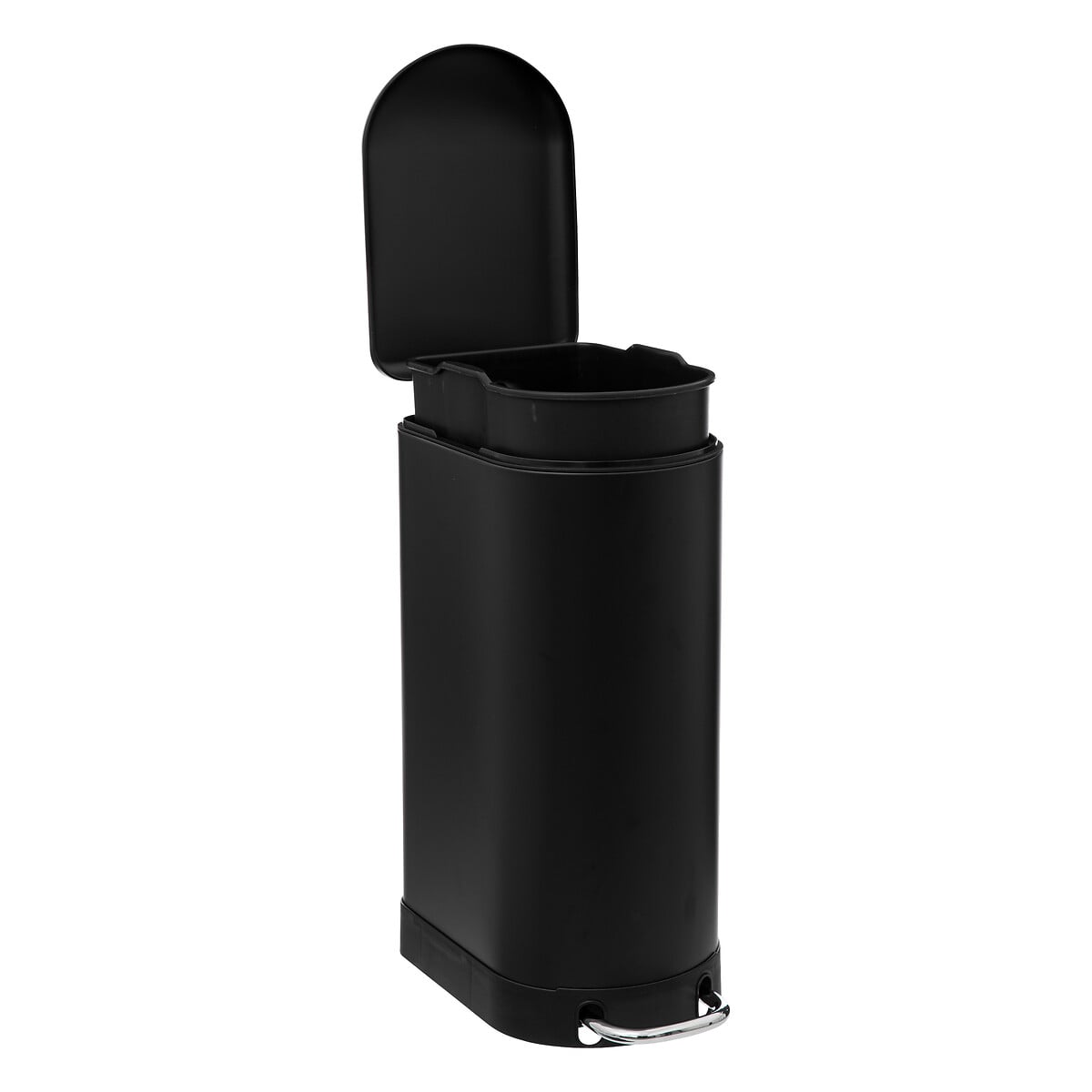 Balde Do Lixo Ariane Slim Preto 30L | | hôma