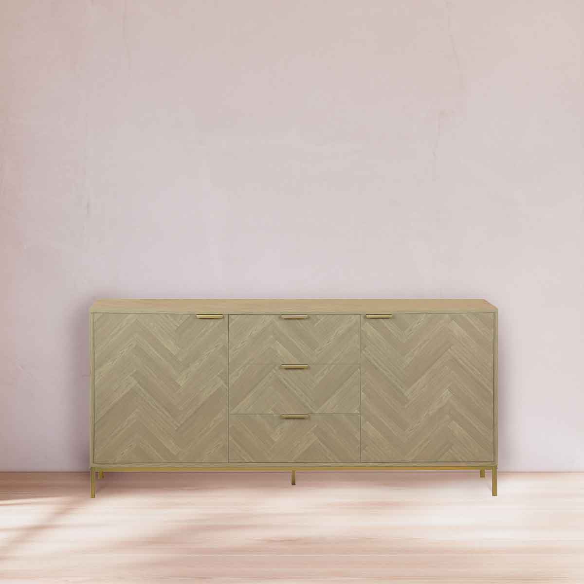 Aparador CHEVRON bege em mdf | | hôma