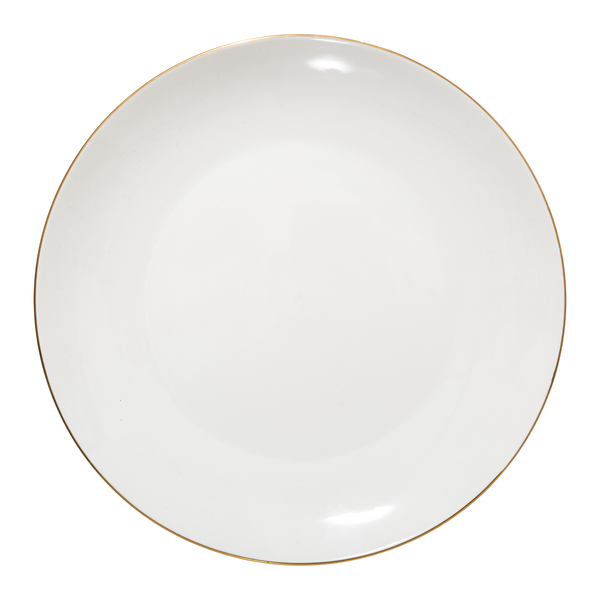 Prato Raso Petit Salon Branco Com Beira Dourada 27cm | secret d'gourmet ...