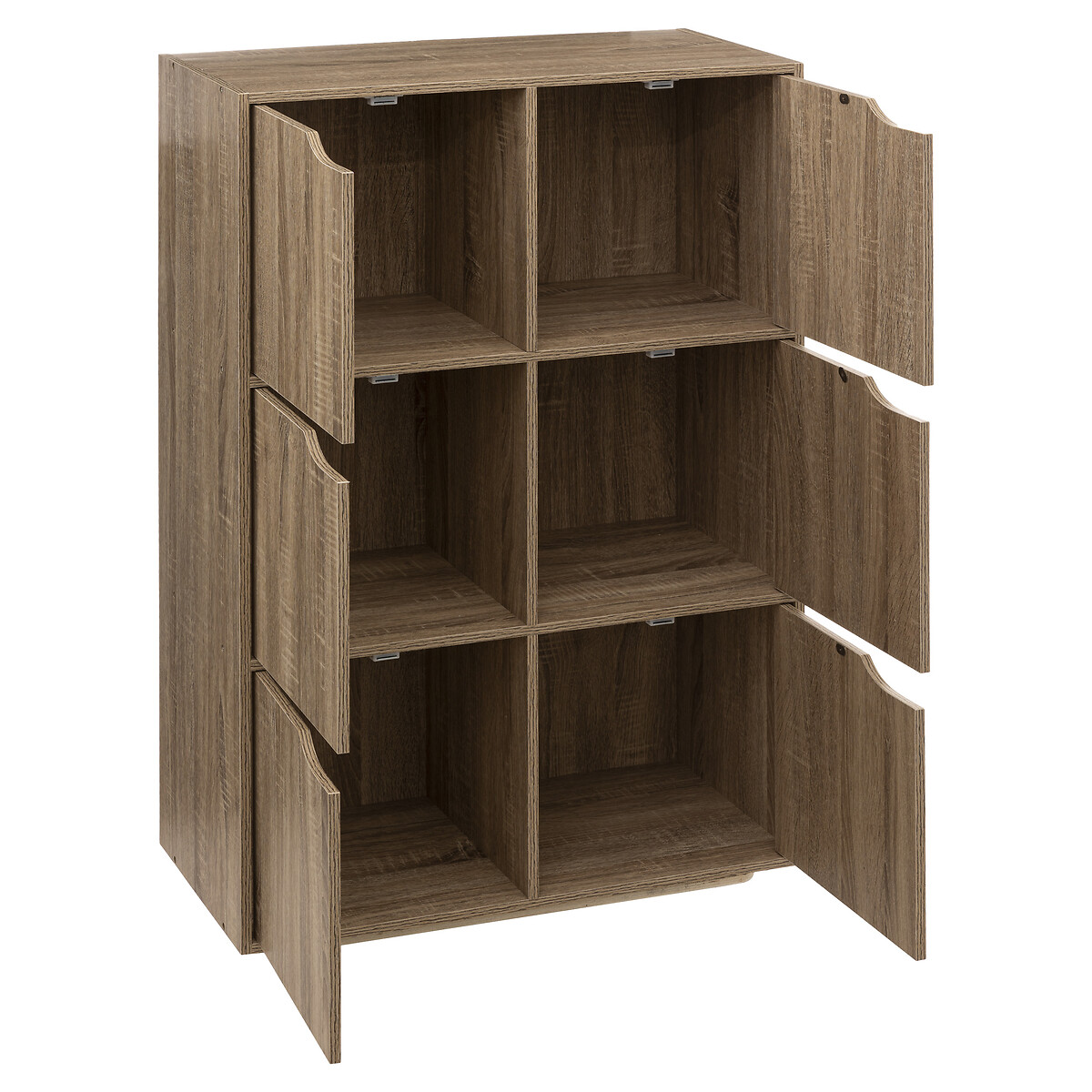 Móvel De Arrumação Mix Modul Castanha Com 6 Portas | | hôma