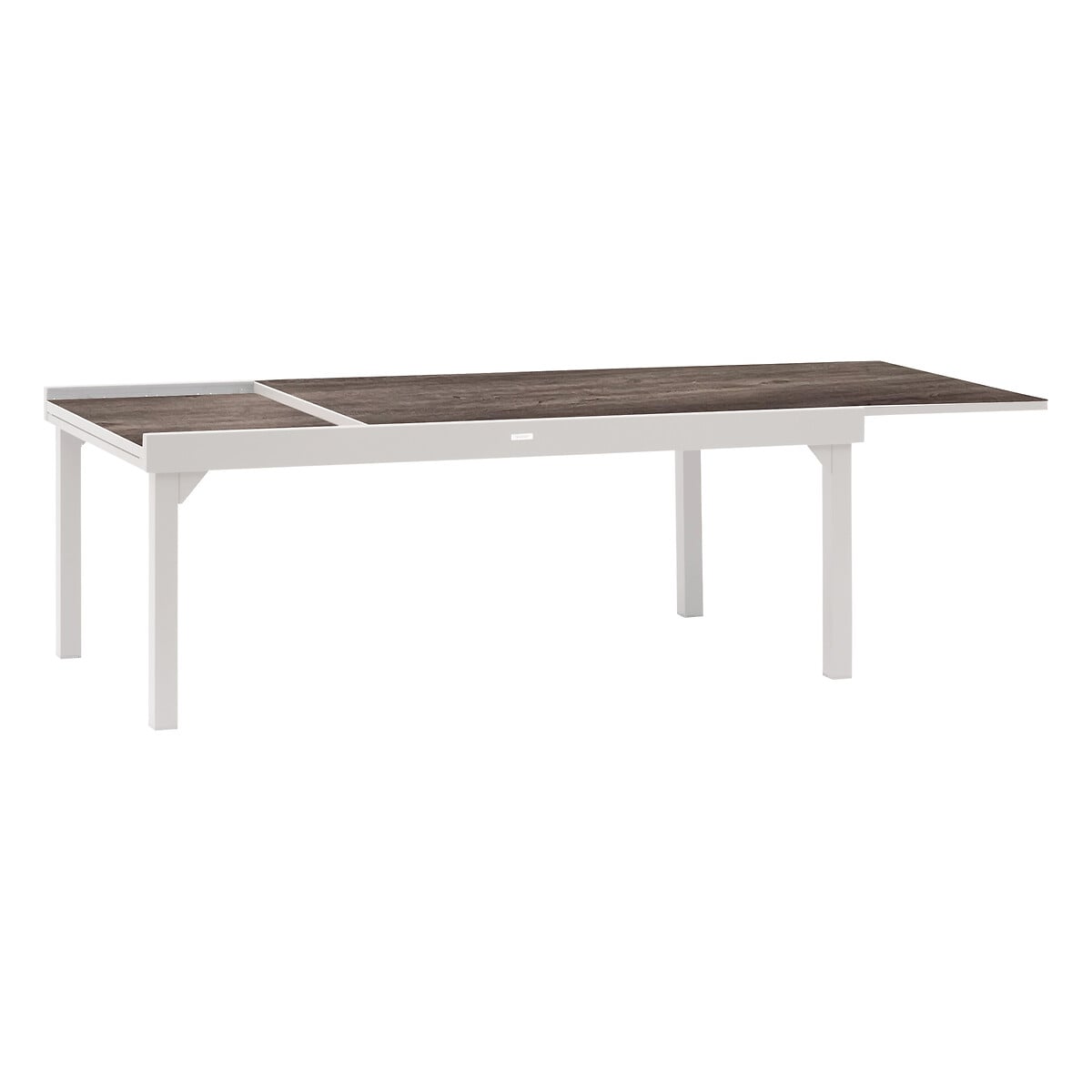 Conjunto de mesa PIAZZA extensível e 6 cadeiras OXY brancas | | hôma