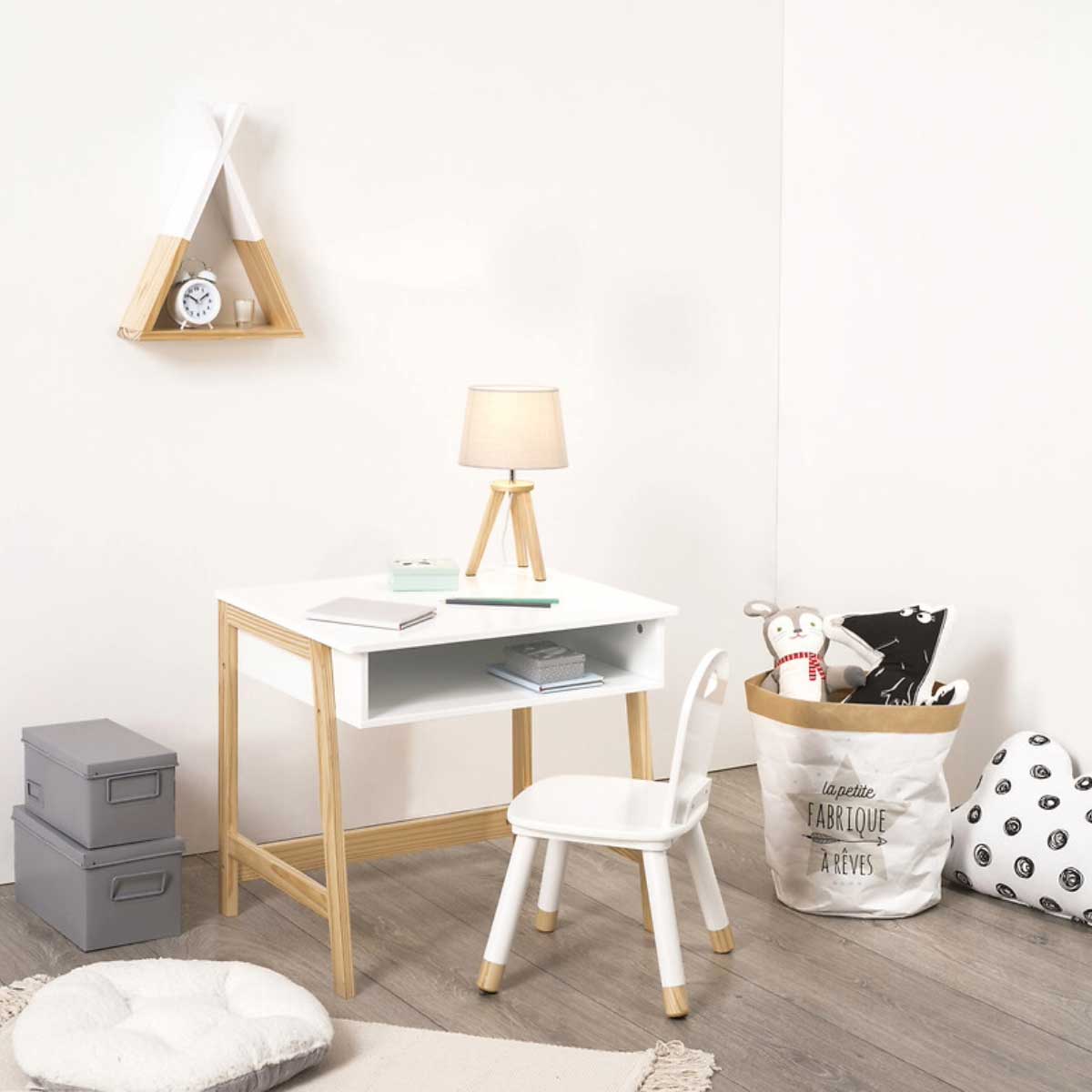 Candeeiro De Mesa Rosa 31x18,5cm | atmosphera4kids | hôma