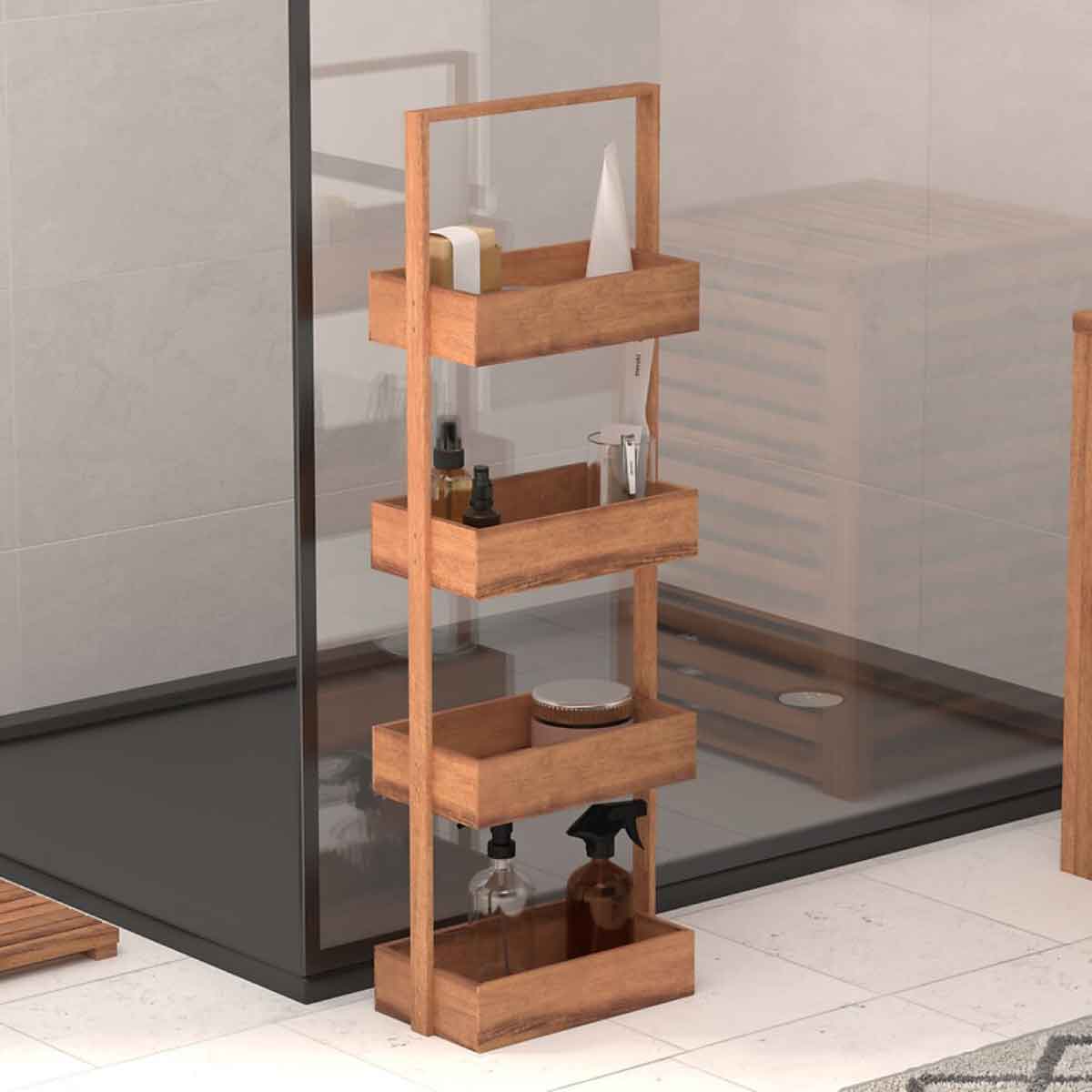 Móvel wc em madeira acácia 88cm | 5five | hôma