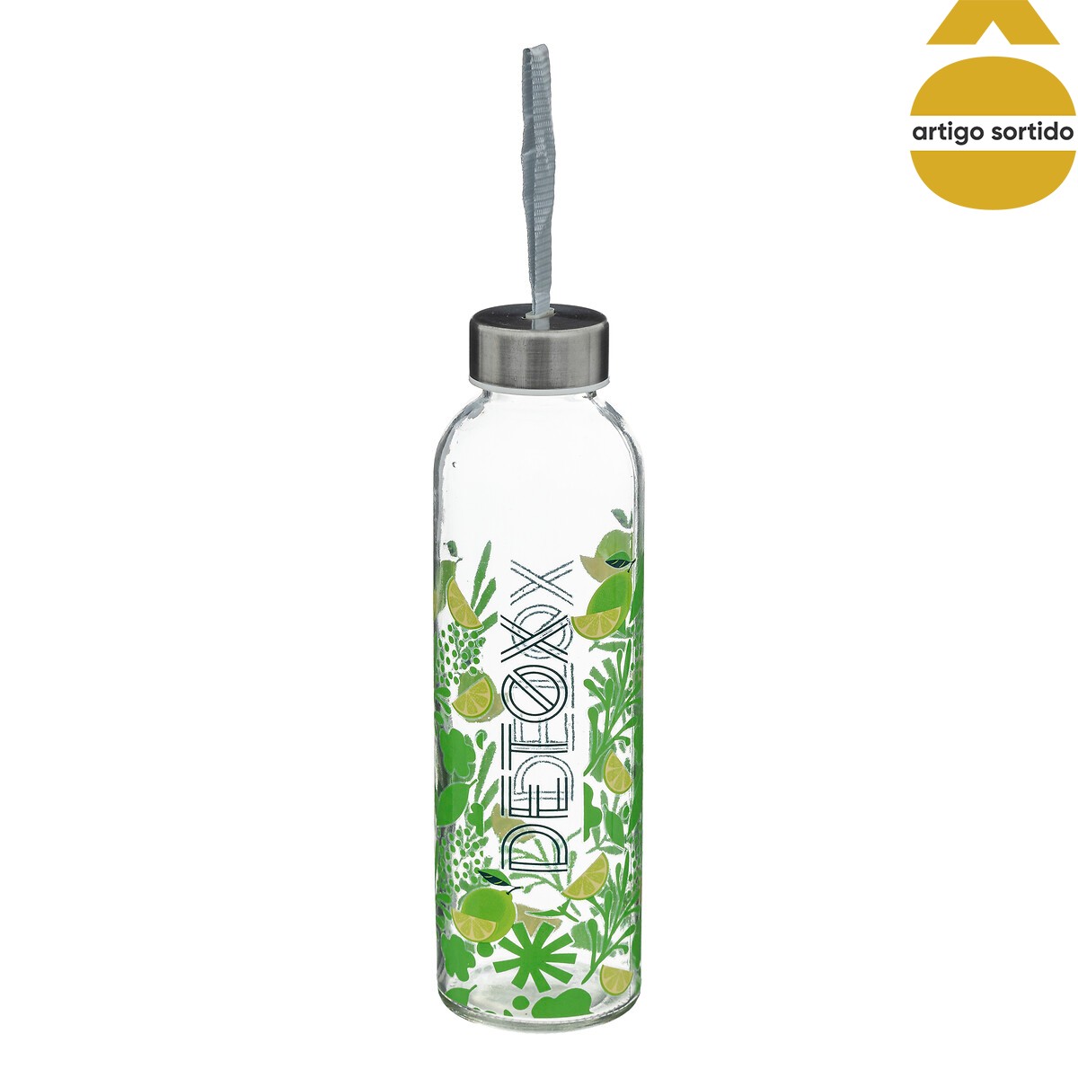 Garrafa de vidro de água detox 50cl | 5five | hôma Garrafa de vidro de água detox 50cl | 5five | hôma